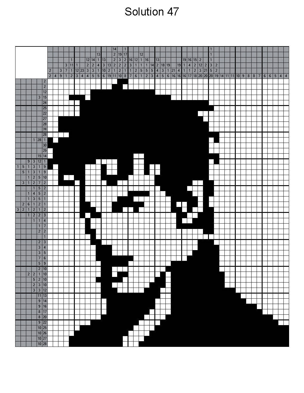 Bundle of 50 Nonogram Puzzles for Adults With Answers - Instant ...