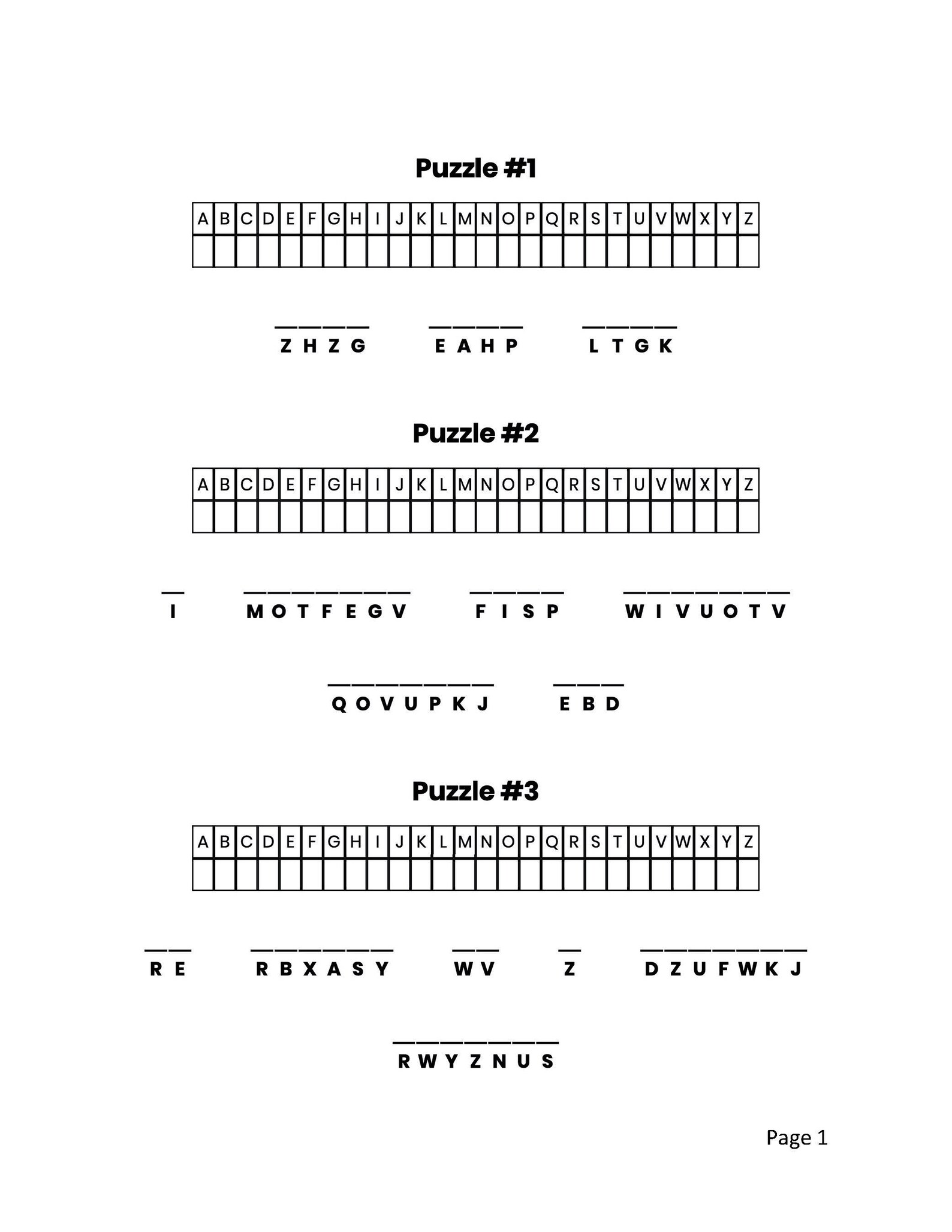 290 Crypto Puzzles in Printable Pdfs - Adult Activity Book With ...