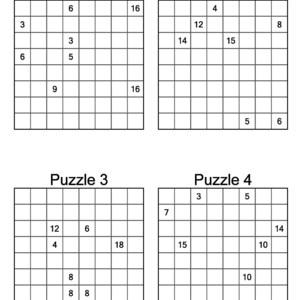 Shikaku Puzzles Printable PDF - Bundle of 1200 Japanese Puzzles With ...