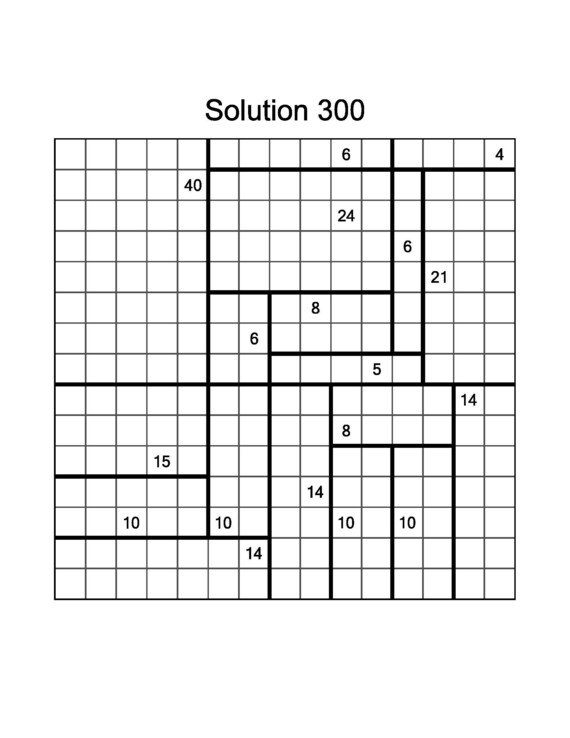 Shikaku Puzzle