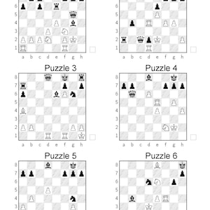 2000 Extremely Easy Chess Puzzles in One Move - Printable PDF With ...