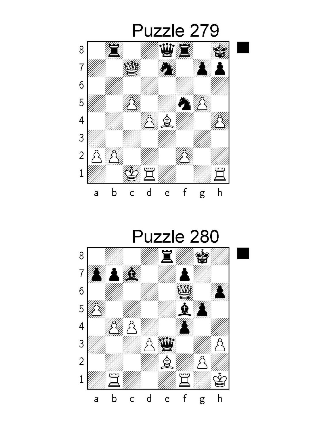 700 Medium & Hard Chess Exercises in One Move Printable PDF With ...