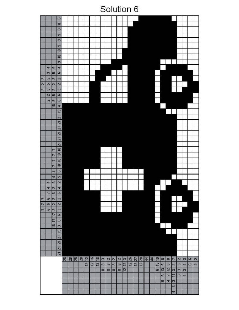 Bundle of 50 Nonogram Puzzles for Adults With Answers - Instant ...