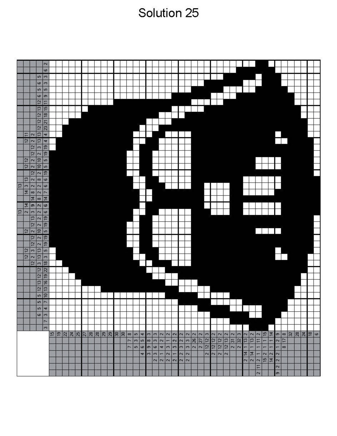 Bundle of 50 Nonogram Puzzles for Adults With Answers - Instant ...