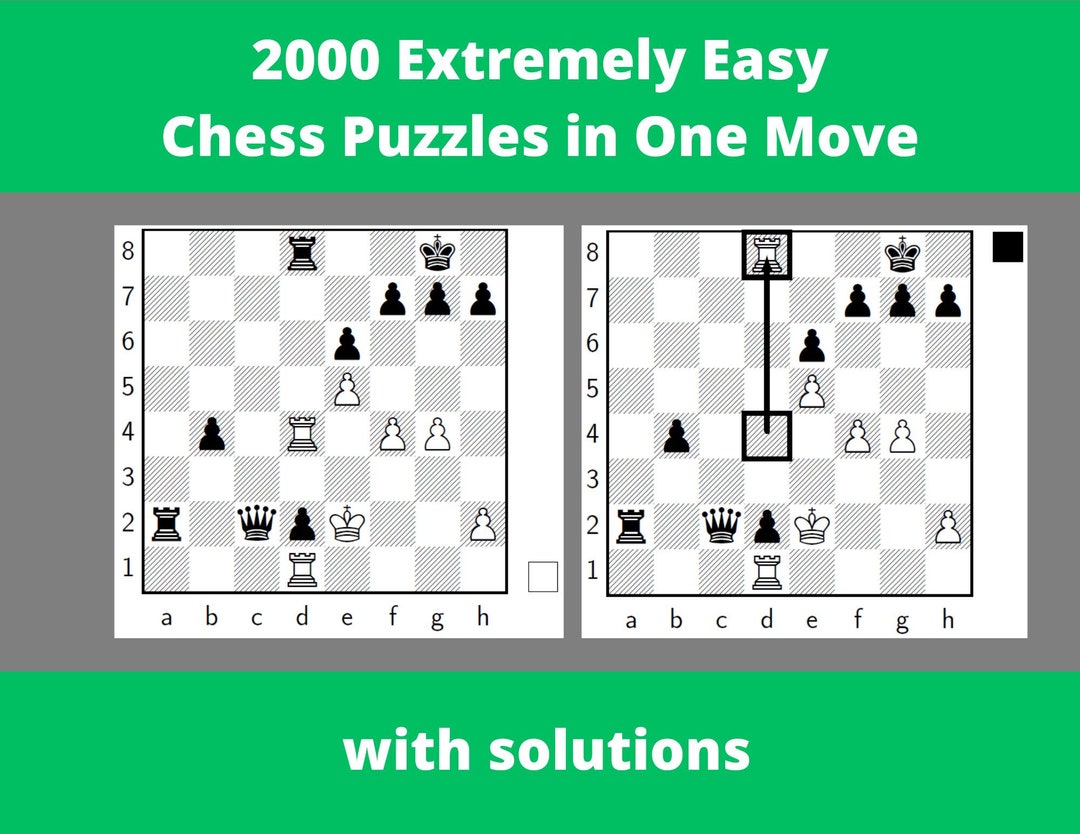 2000 Extremely Easy Chess Puzzles in One Move - Printable PDF With ...