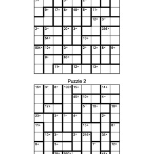 Calcudoku / Mathdoku Printable PDF Bundle of 1500 Easy, Medium and Hard ...