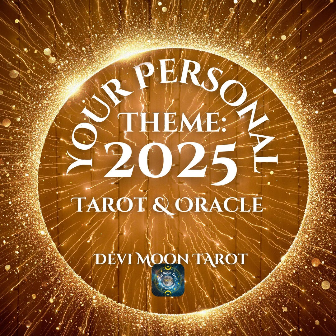 Your Personal Theme: 2025 - Tarot & Oracle Reading - Devi Moon Tarot - Etsy