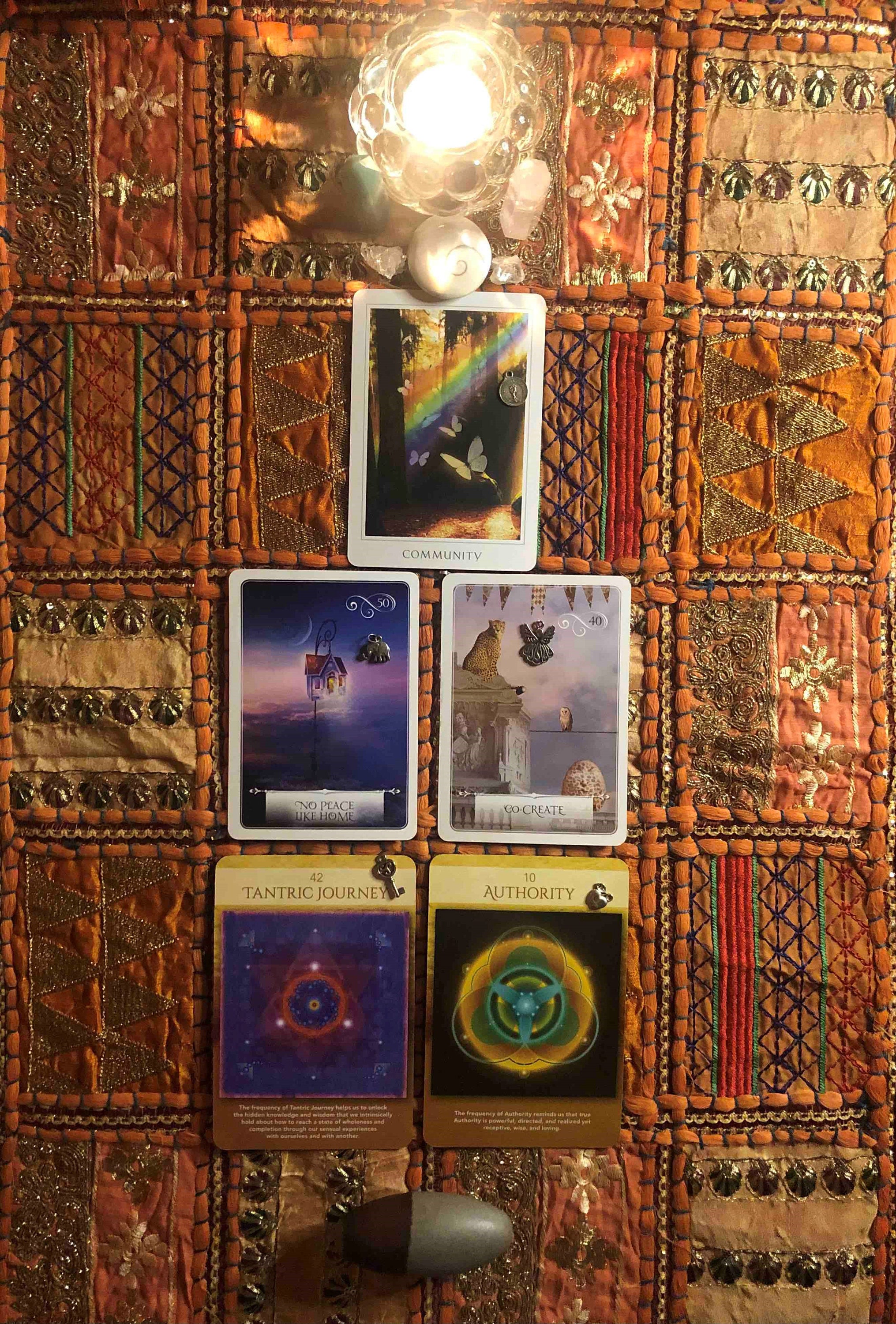 Oracle & Charm: Five-cards and Five-charms Oracle Card Reading-devi ...