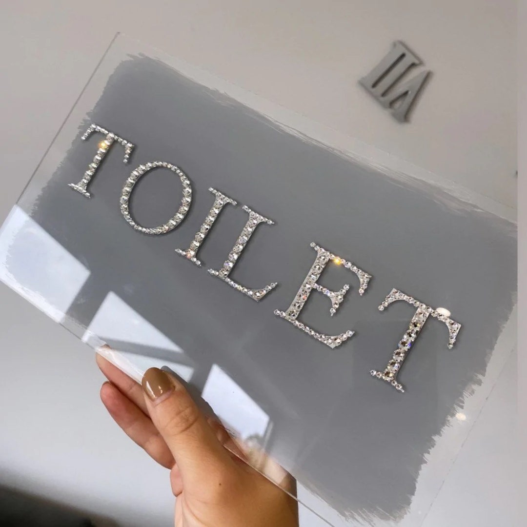 Acrylic Toilet Sign - Etsy UK