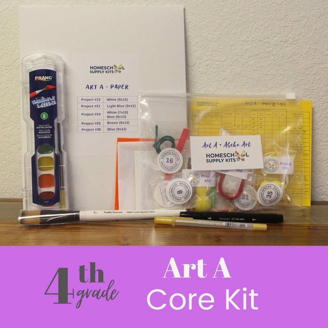 4th Grade art A Abeka Art Supply Kit - Etsy