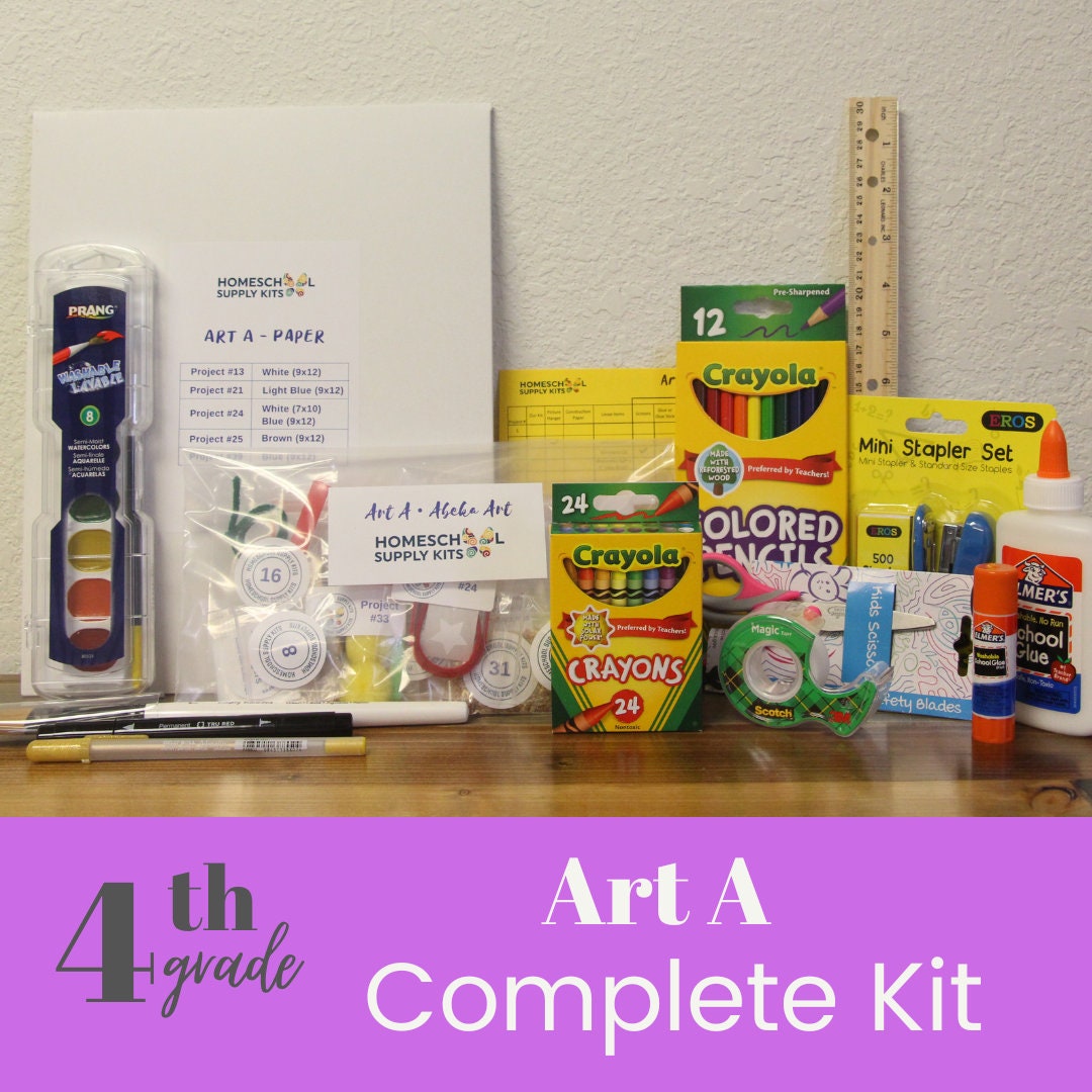 4th Grade art A Abeka Art Supply Kit - Etsy