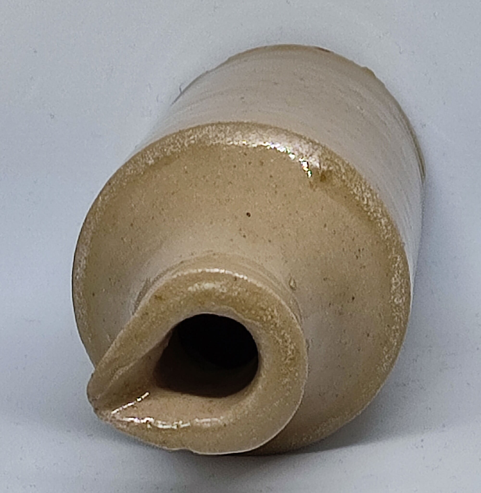 Vintage Doulton, Lambeth Cream Glazed Stoneware Ink Bottle With Pouring ...