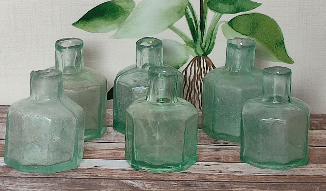 Group of 6 Octagonal Vintage Ink & Gum Bottles C1890-1900 G44 - Etsy