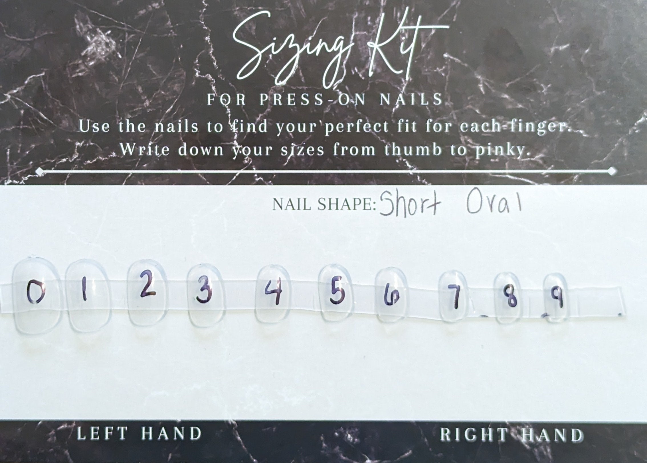 Sizing Kits for Press on Nails Gel Press Ons Glue on Nails - Etsy