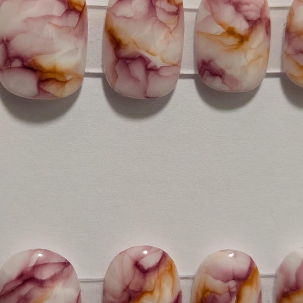 Marble Nails - Etsy