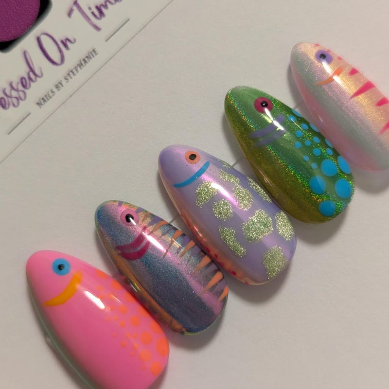Fishing Lure Nails - Etsy