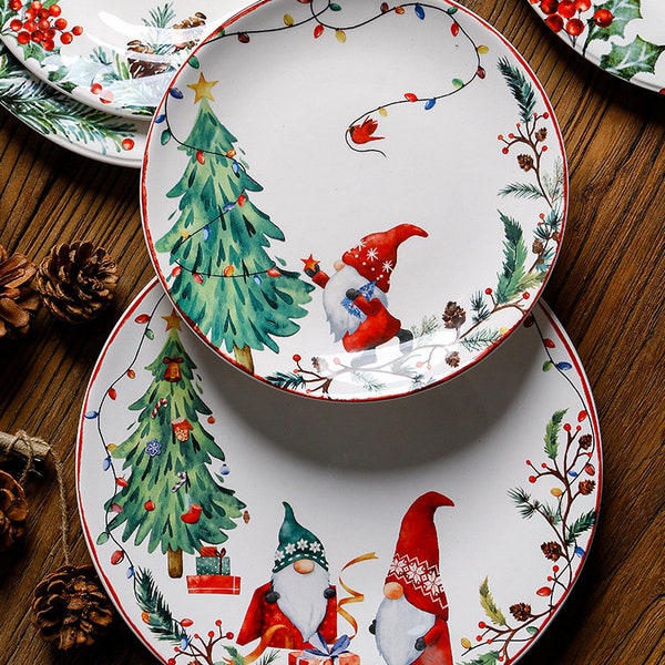 Christmas Plates - Etsy