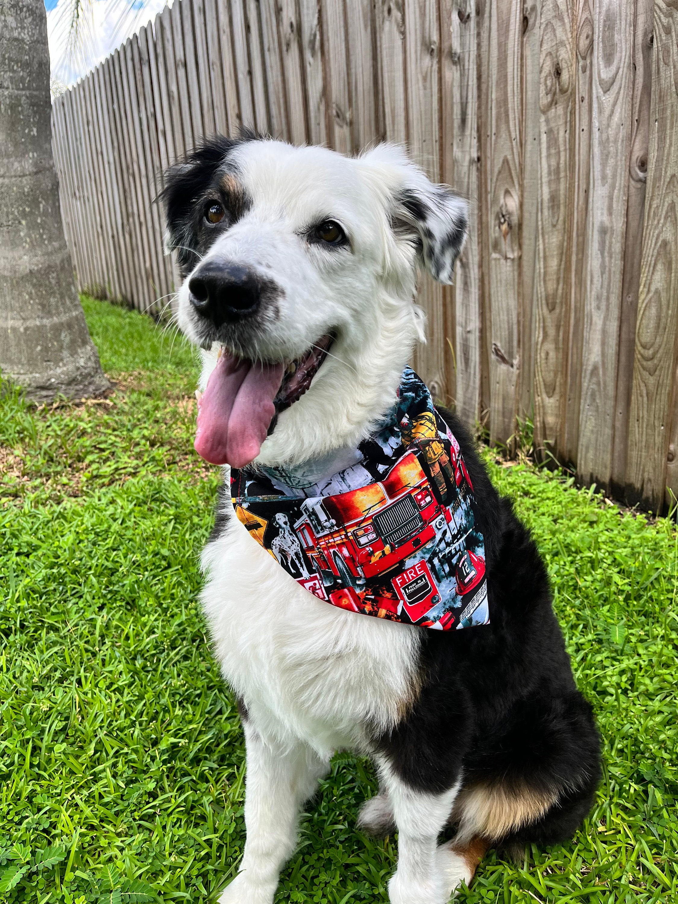 Firefighting Bandana, Firefighter Bandana, Fire Dog Bandana - Etsy