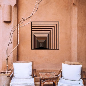 Stunning Geometric Pattern Metal Wall Sculpture,wall Metal Art ...