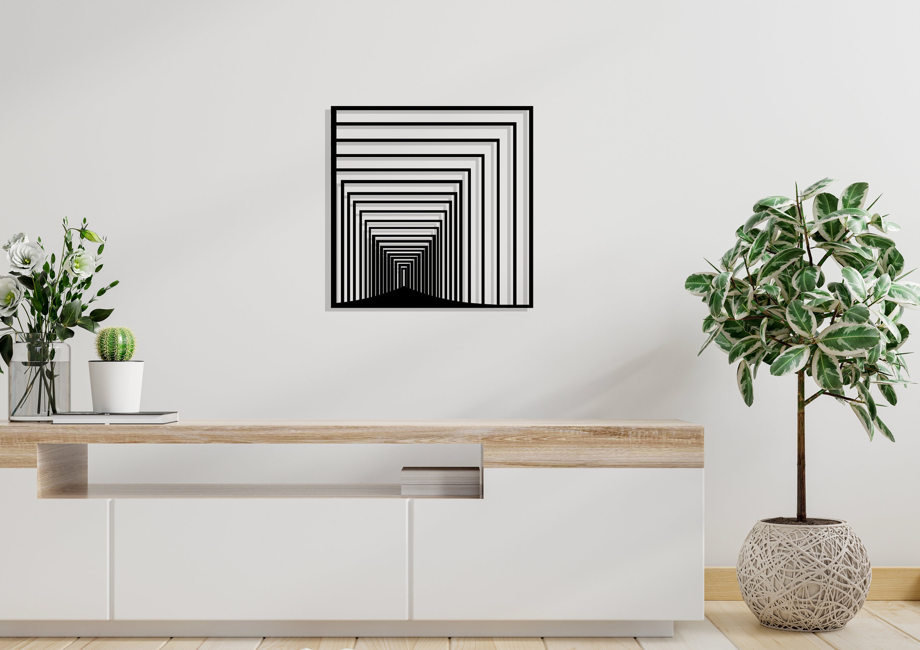 Stunning Geometric Pattern Metal Wall Sculpturewall Metal - Etsy