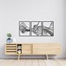 Metal Artistry,line Drawings on Metal Wall Art,modern and Minimalist ...
