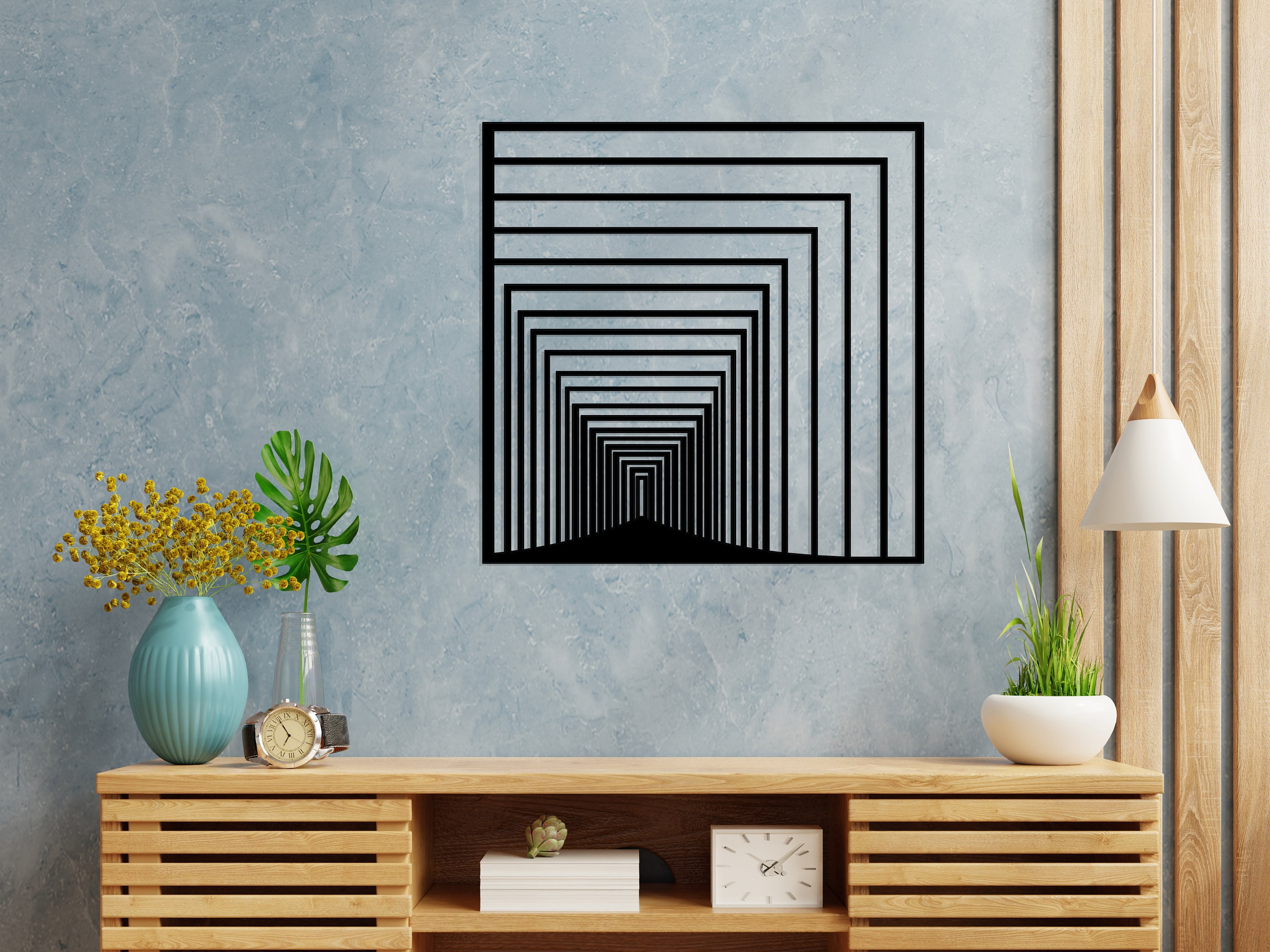 Stunning Geometric Pattern Metal Wall Sculpturewall Metal - Etsy