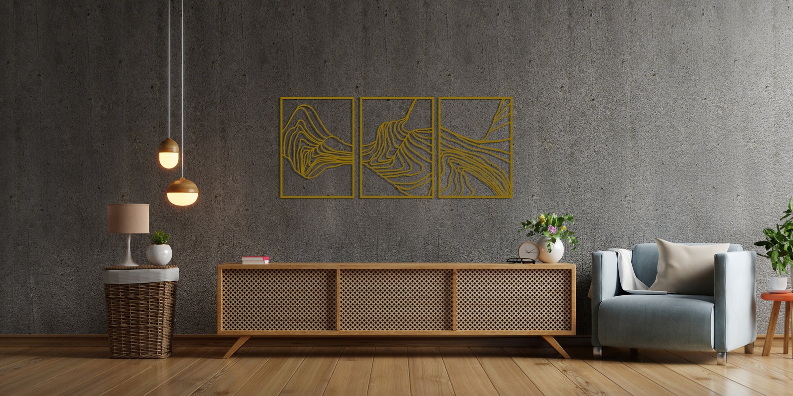 Metal Artistry,line Drawings on Metal Wall Art,modern and Minimalist ...