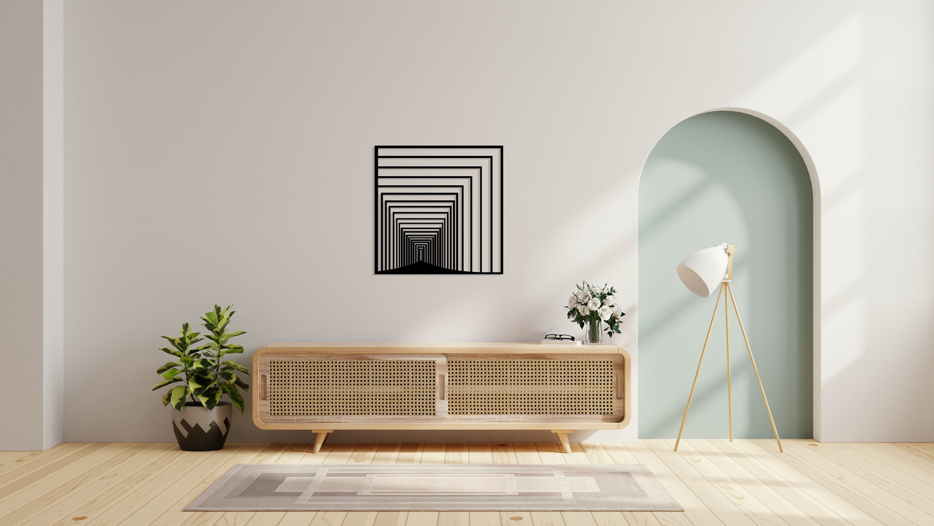 Stunning Geometric Pattern Metal Wall Sculpturewall Metal - Etsy