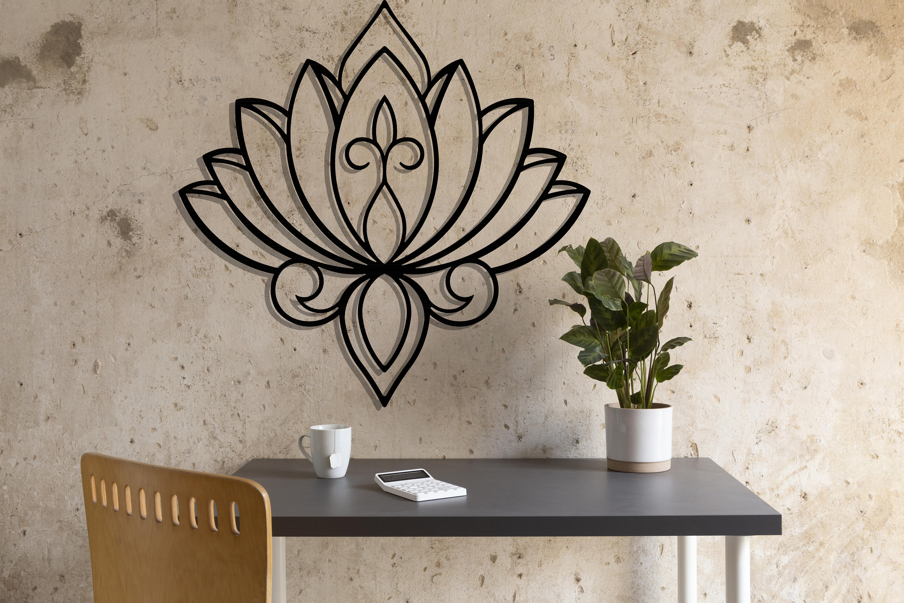 Lotus Flower Shaped Metal Table,unique Lotus Flower Wall Art,lotus ...