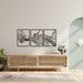 Metal Artistry,line Drawings on Metal Wall Art,modern and Minimalist ...