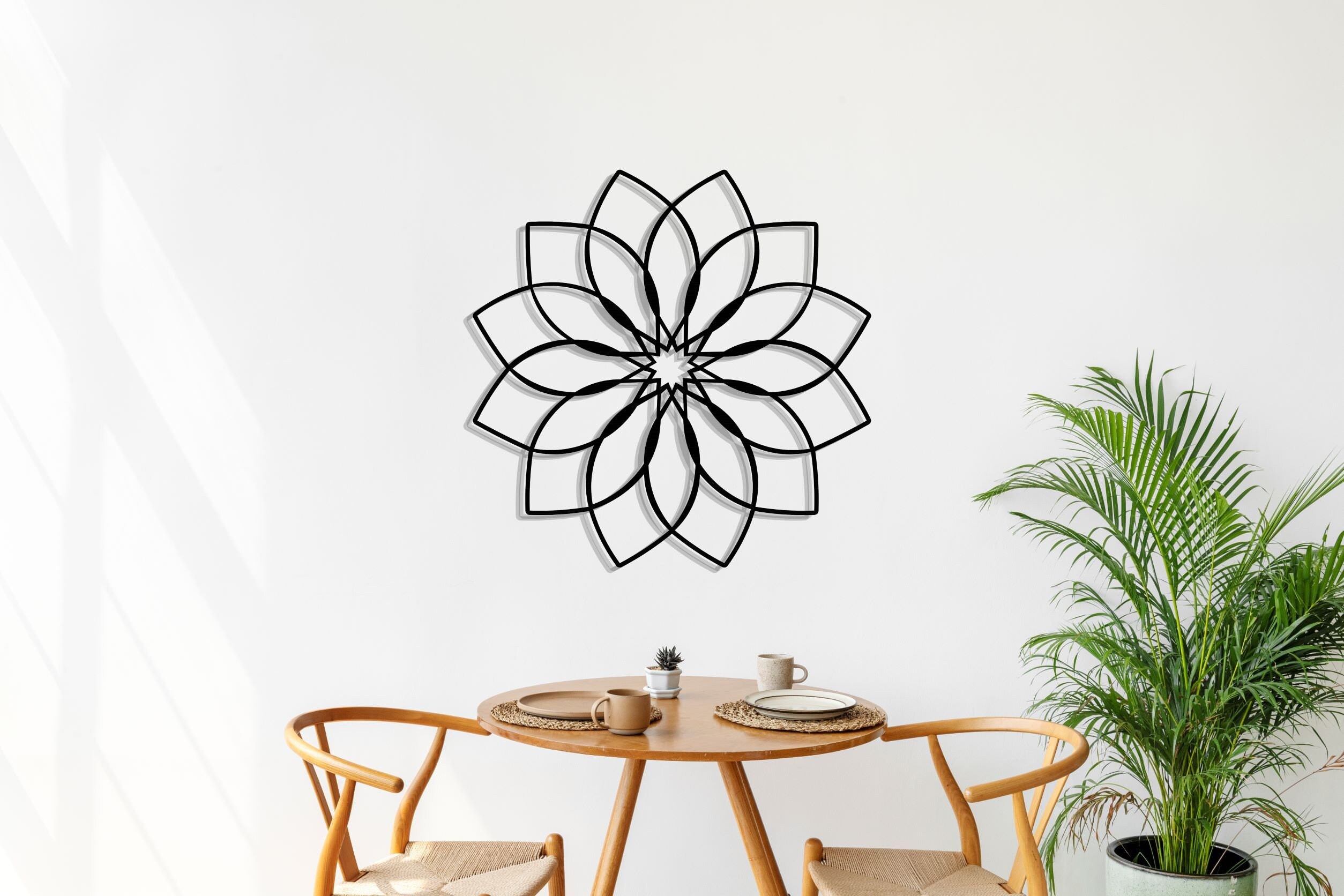 Modern Metal Wall Art,geometric Designs,metal Artwork Unique Geometric ...