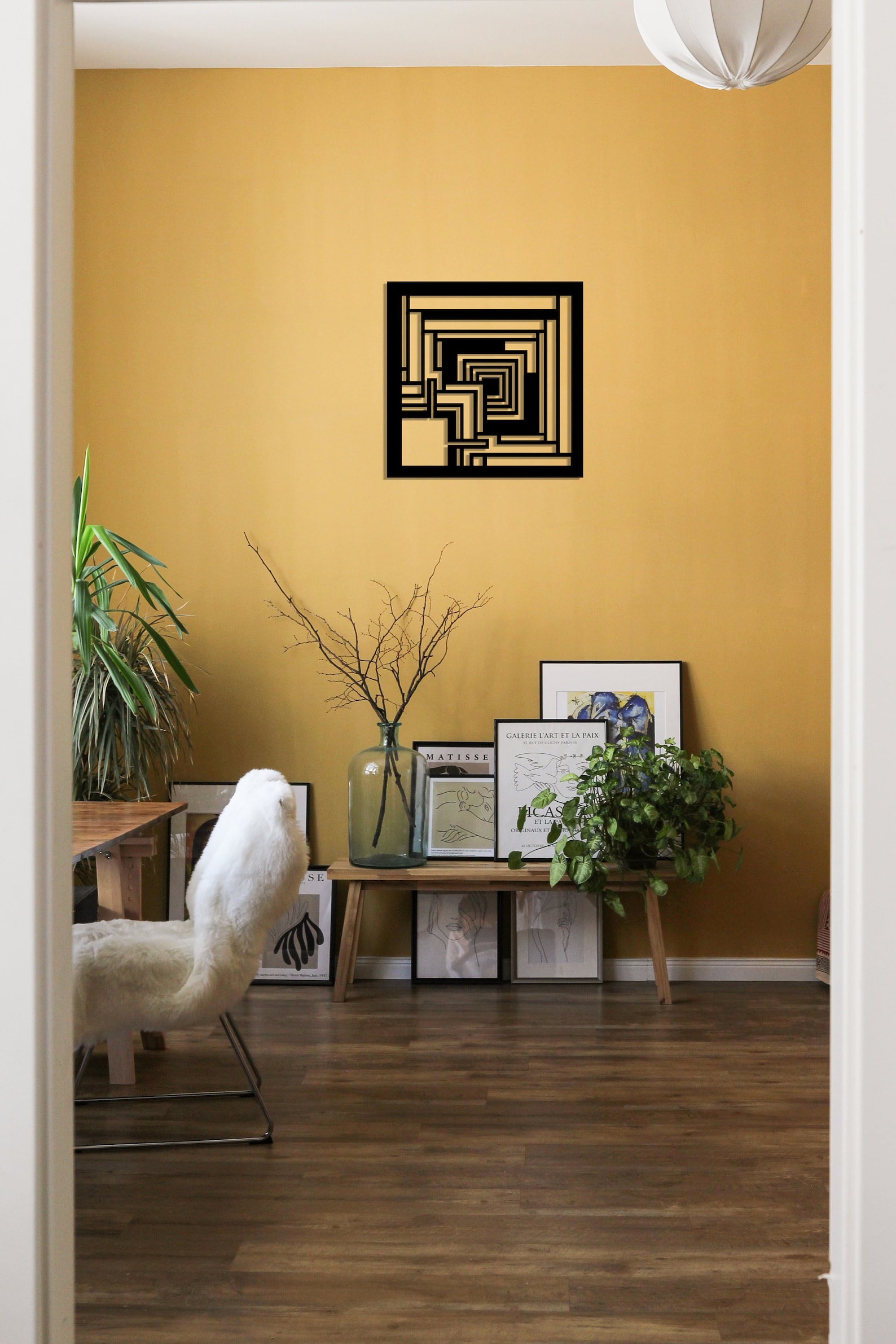 Contemporary Square Pattern Metal Wall Sculpture,wall Metal Art ...