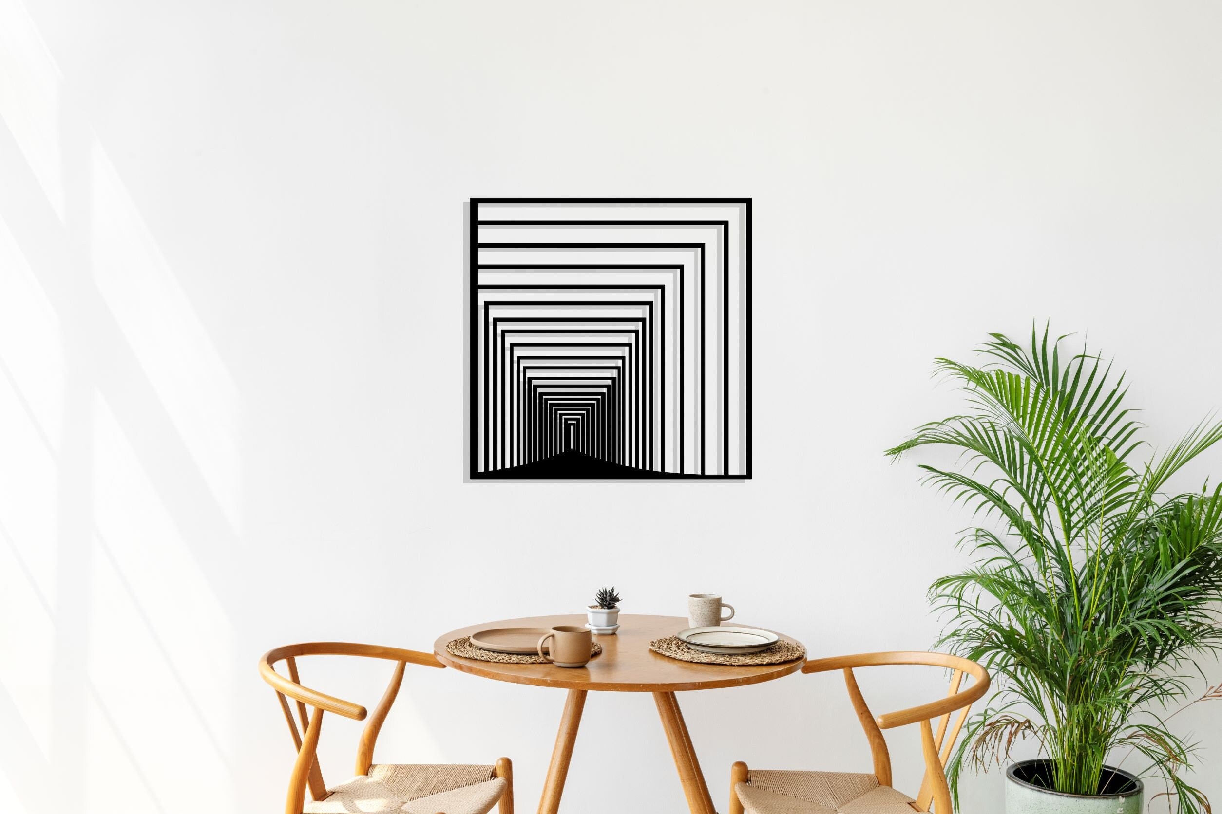 Stunning Geometric Pattern Metal Wall Sculpturewall Metal - Etsy