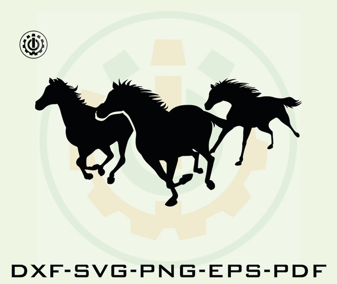 Horse Svg Vector Laser Cut File for Cricut, Pdf Png Eps Dxf, Decal ...