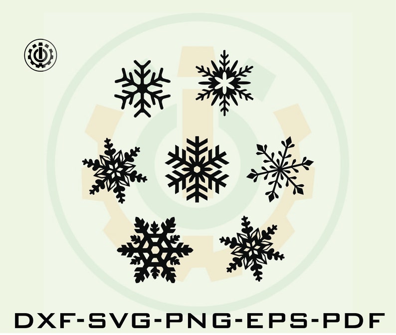 Snowflakes Svg Vector Laser Cut File for Cricut Pdf Png Eps - Etsy Hong ...