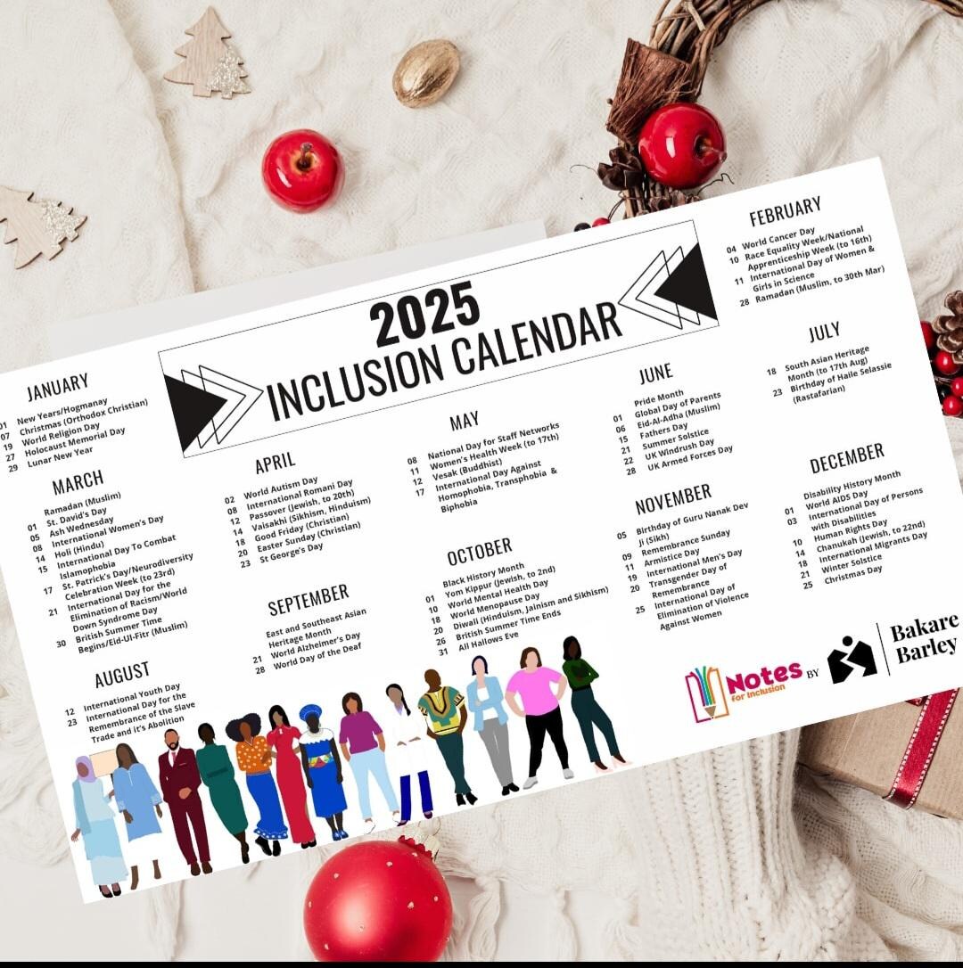 A4 Magnetic Inclusion Calendar 2025 - Etsy