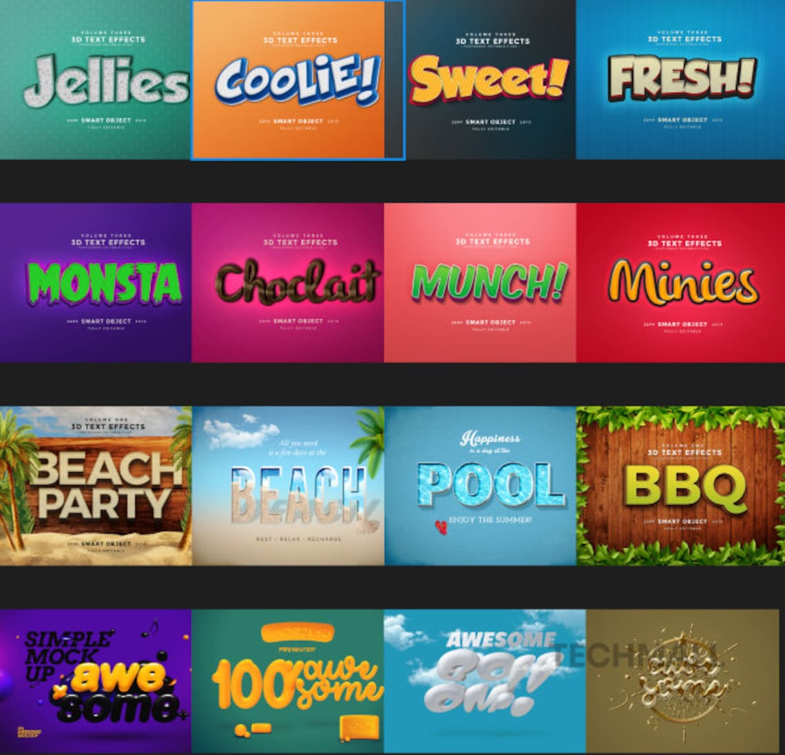 1000+ Premium Photoshop Text Effects Bundle | PSD | Editable | Various ...