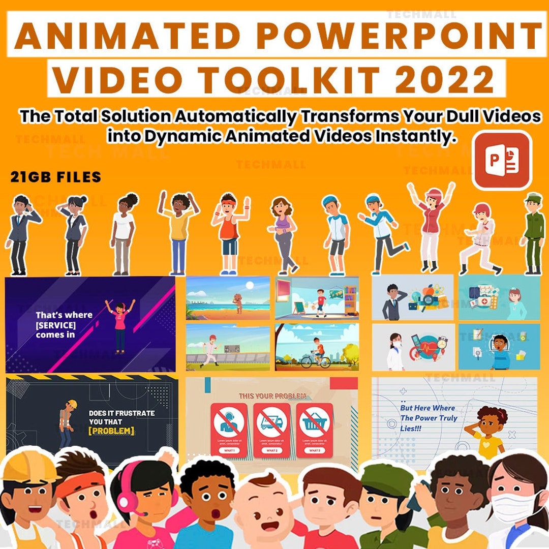Share: Animated Powerpoint Video Toolkit Template 2022 | Easy Edit - Etsy