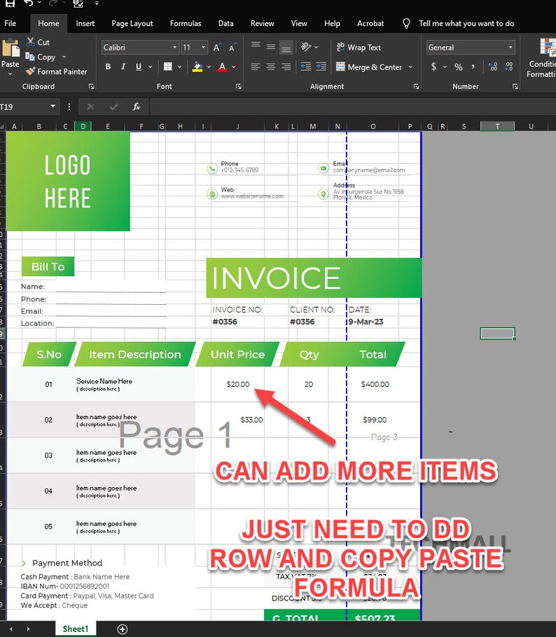 Invoice Template Auto Calculation Excel Numbers Google Sheets Invoice ...