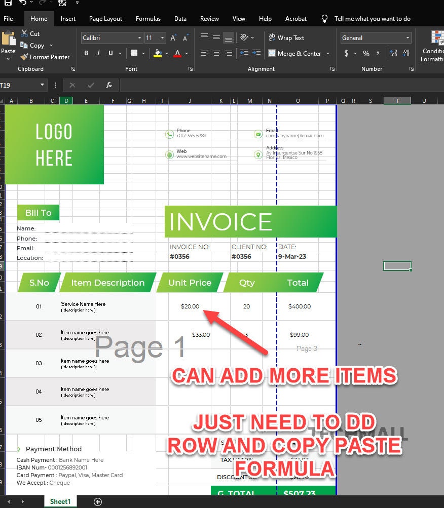 Invoice Template Auto Calculation Excel Numbers Google Sheets Invoice ...