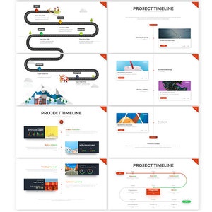 Project Timeline Powerpoint Presentation Template Fully Editable - Etsy