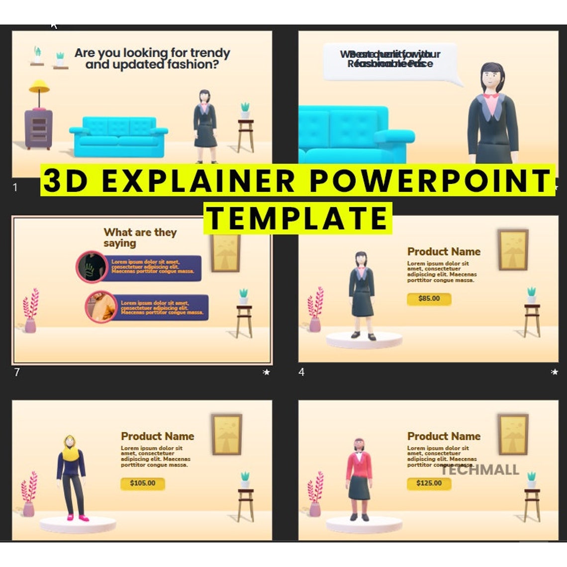 2D & 3d Animated Marketing Sales Video Powerpoint Template - Etsy