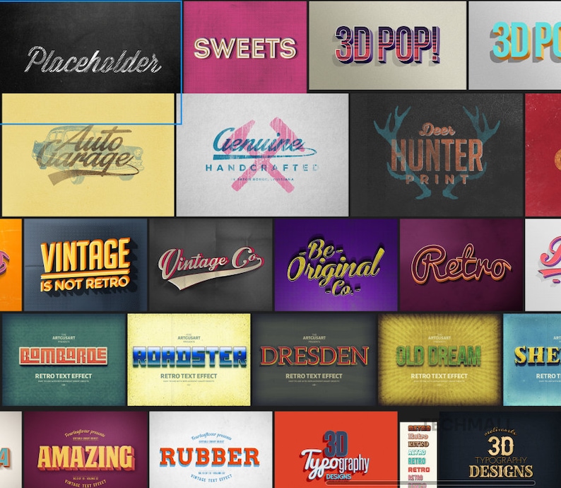 1000+ Premium Photoshop Text Effects Bundle | PSD | Editable | Various ...