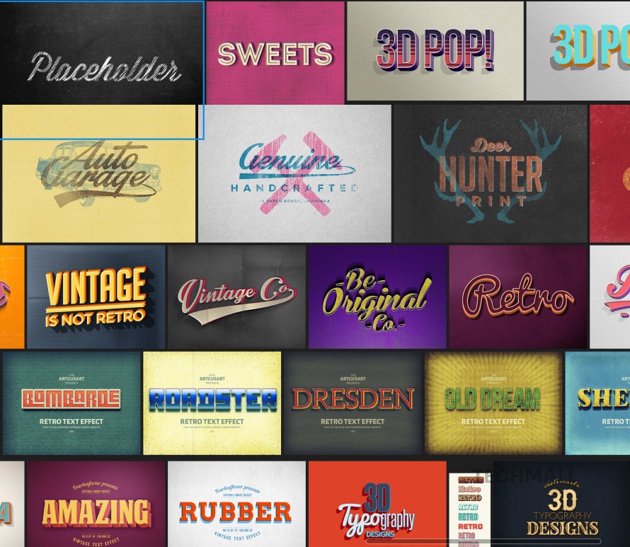 1000+ Premium Photoshop Text Effects Bundle | PSD | Editable | Various ...