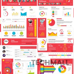 Animated Team Dashboards Powerpoint Template: Excel Editable - Etsy