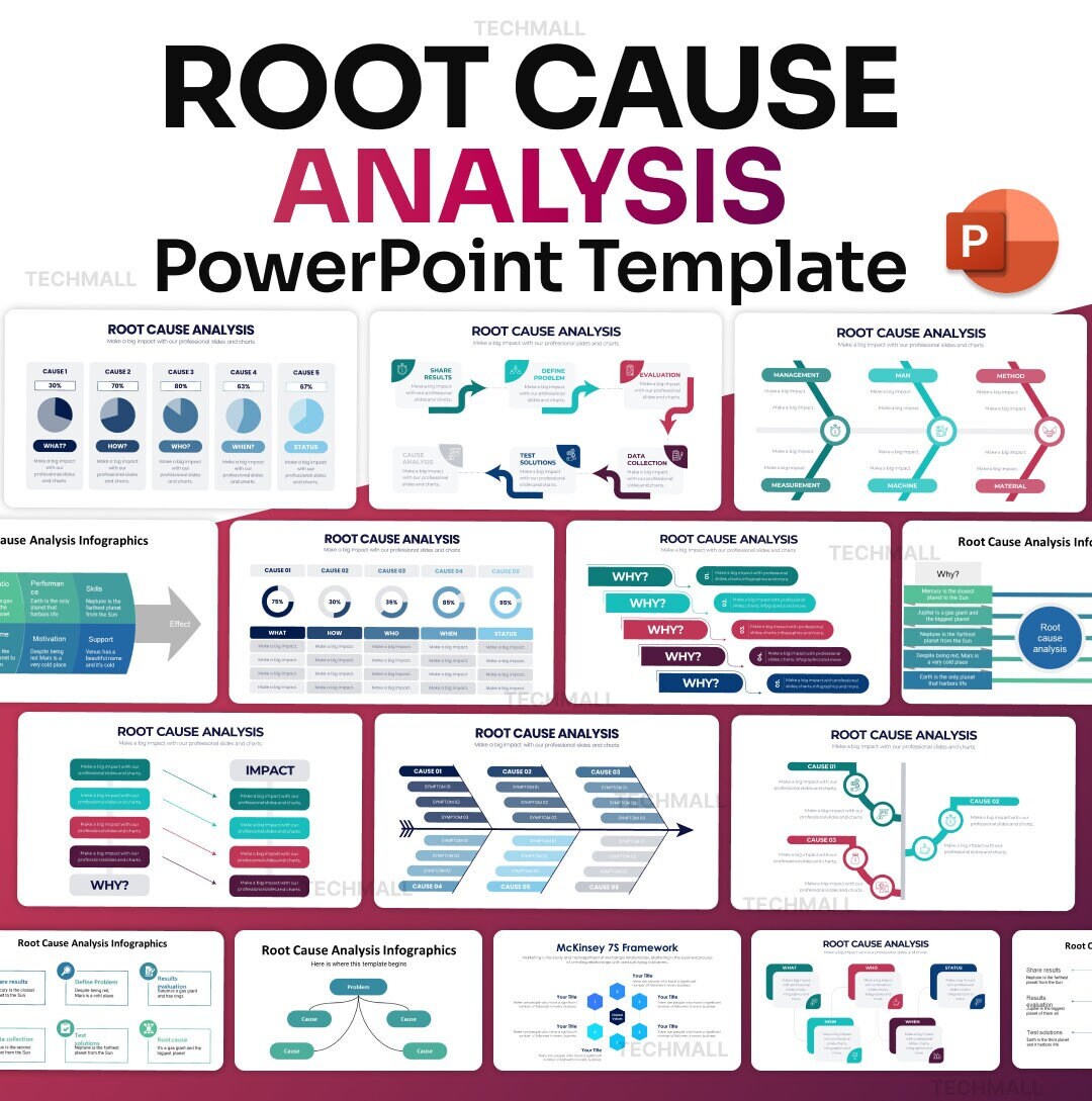 Business Root Cause Infographics Powerpoint Presentation Template - Etsy