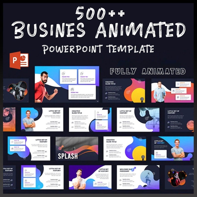 Splash Animated Business Proposal Presentation Template - Etsy