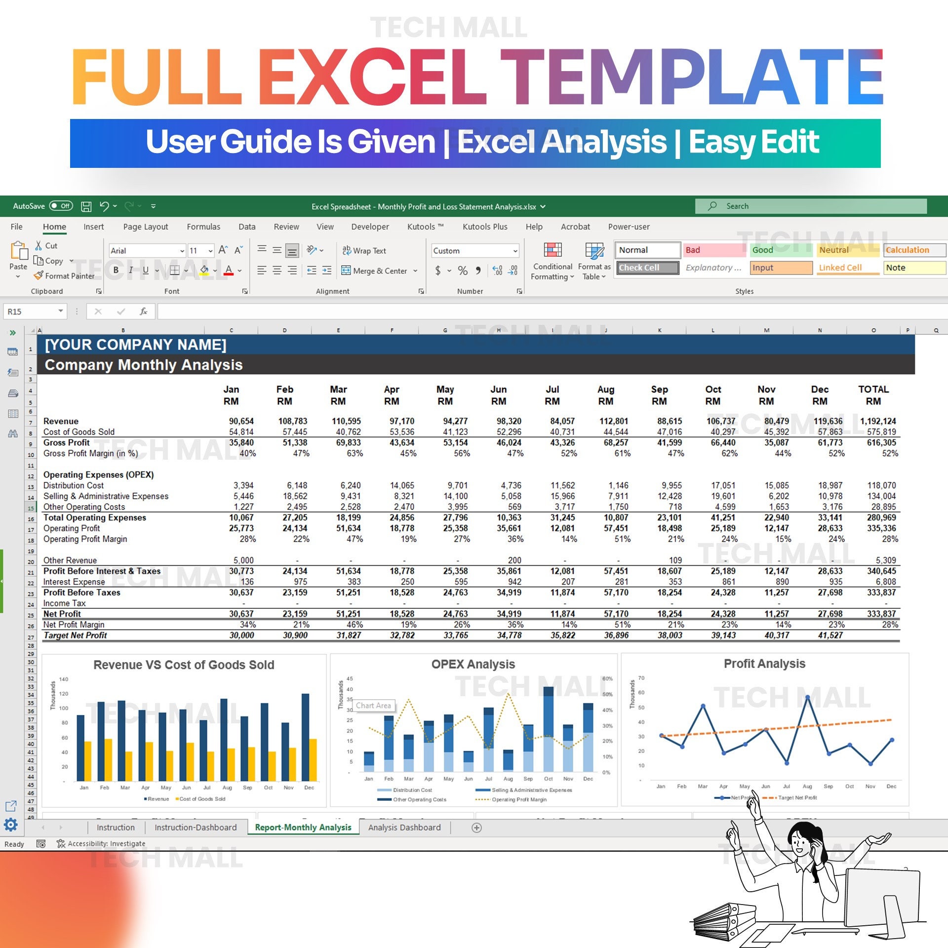 Financial Analysis Excel Templates With Key Ratio (auto Update ... Financial Analysis Excel Templates With Key Ratio (auto Update ...
