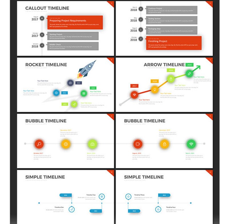 Project Timeline Powerpoint Presentation Template Fully Editable - Etsy