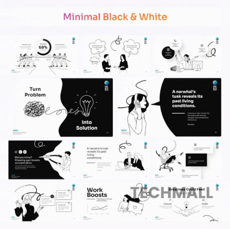 Monster Slides Premium Powerpoint Presentation Template - Etsy